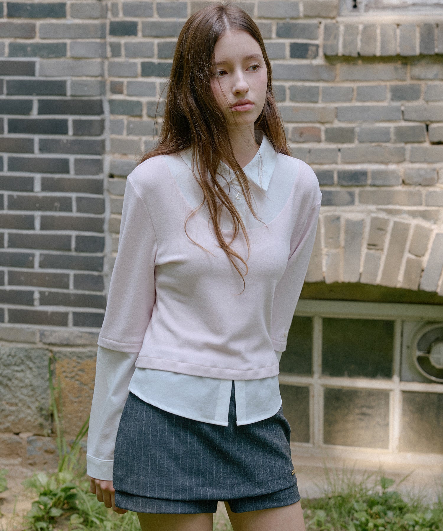 Chase Layered Collar Top – LETTER FROM MOON